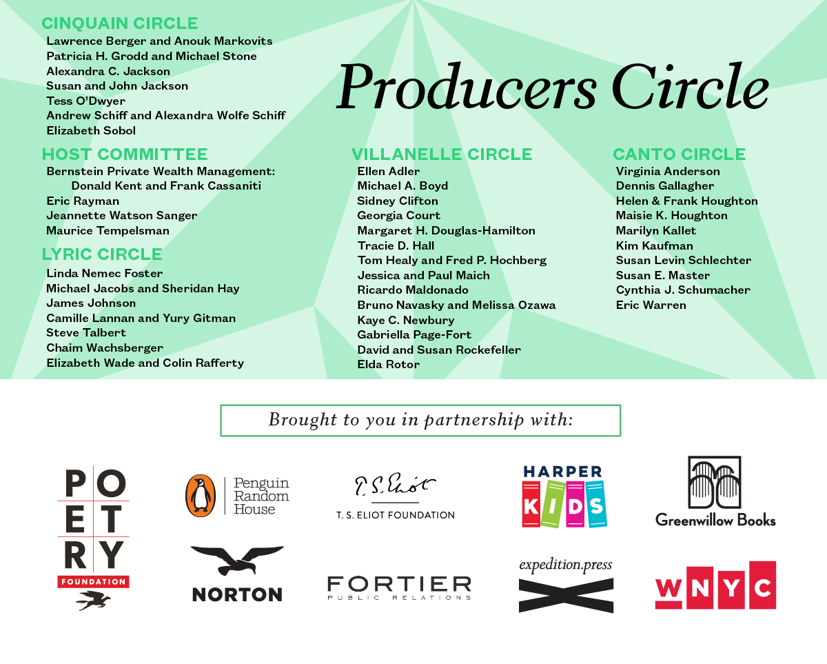 Poetry & the Creative Mind 2025 Encore | Academy of American Poets